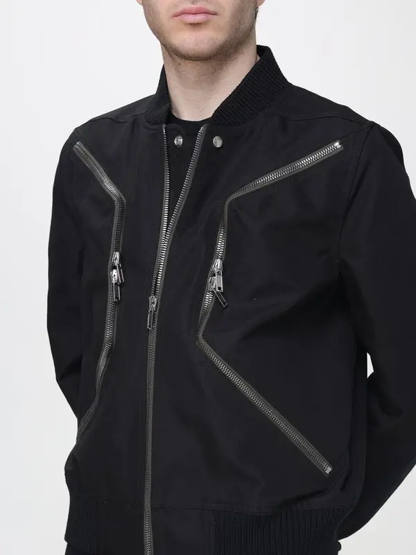 Rick Owens Cotton Bomber Jacket - Black