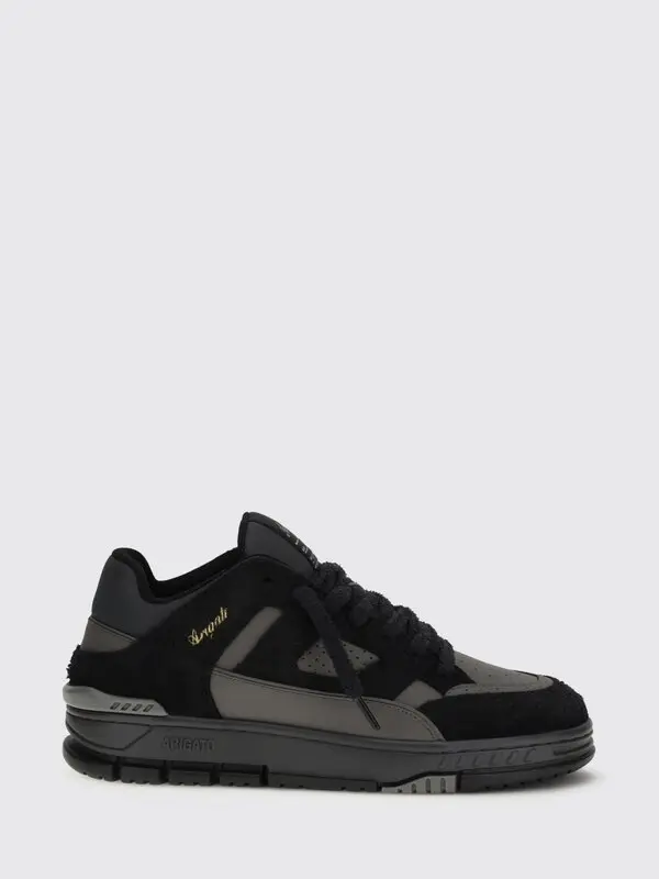Axel Arigato Area Lo Fluffy Leather Sneakers - Black