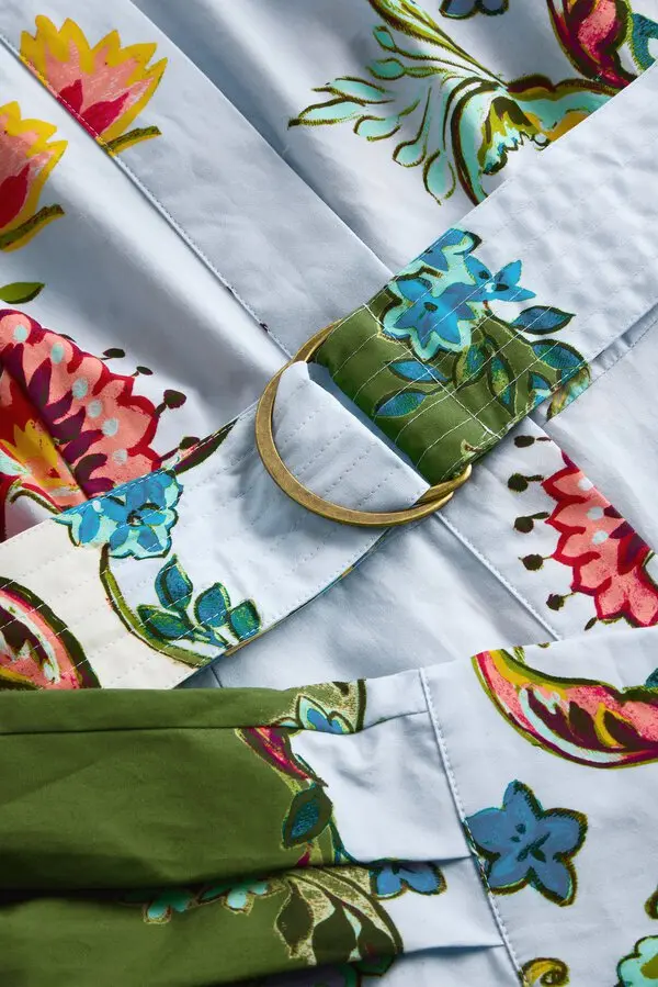 MARIE OLIVER Printed Cotton Shirt Dress