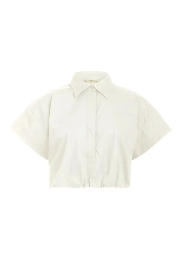 MARIE OLIVER Sierra Cropped Shirt - Optic