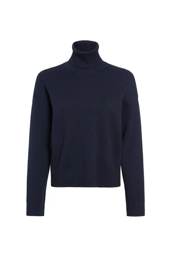 MARIE OLIVER Oversized Knit Sweater - Navy