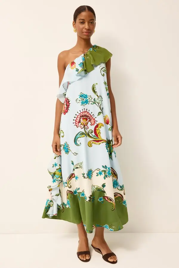 MARIE OLIVER Mora Ruffle A-line Dress