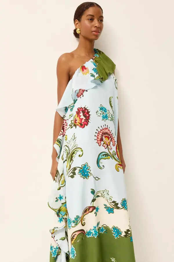 MARIE OLIVER Mora Ruffle A-line Dress