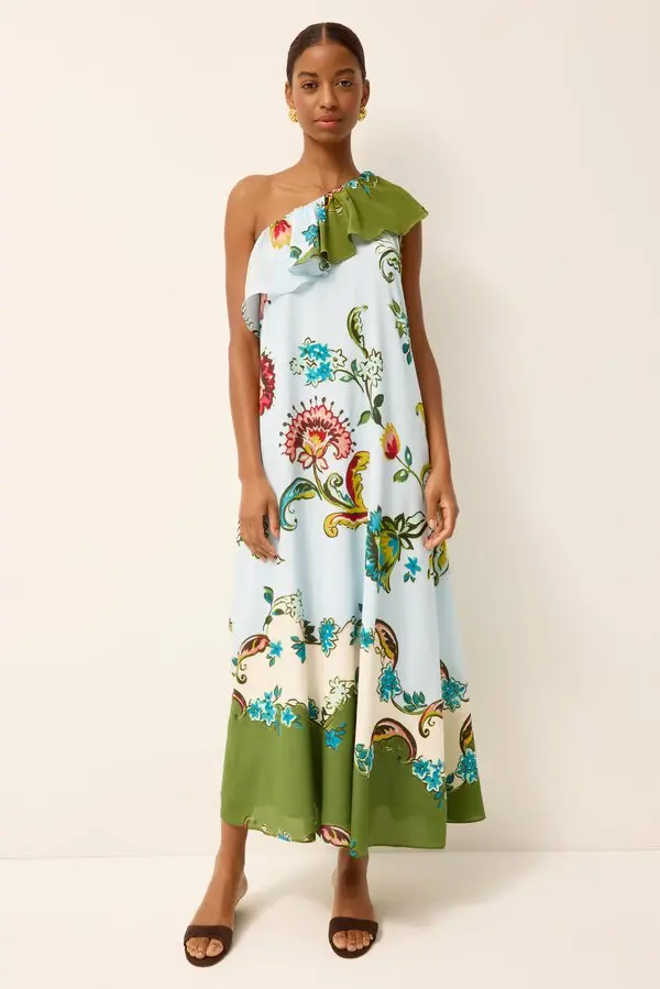MARIE OLIVER Mora Ruffle A-line Dress
