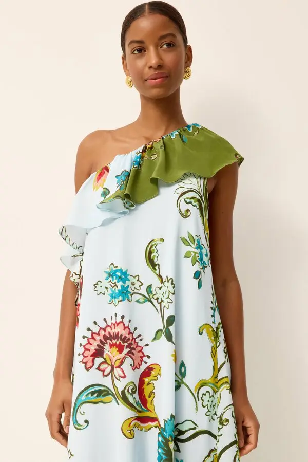 MARIE OLIVER Mora Ruffle A-line Dress