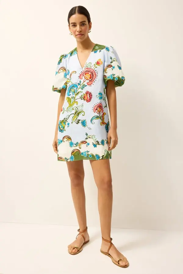 MARIE OLIVER Kiki Printed Ramie Dress