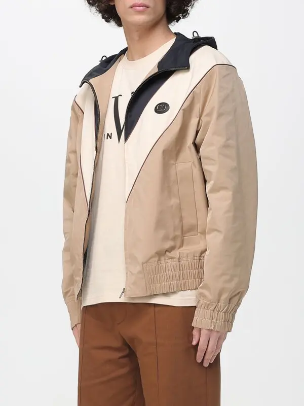 Valentino Garavani Hooded Technical Fabric Windbreaker Jacket