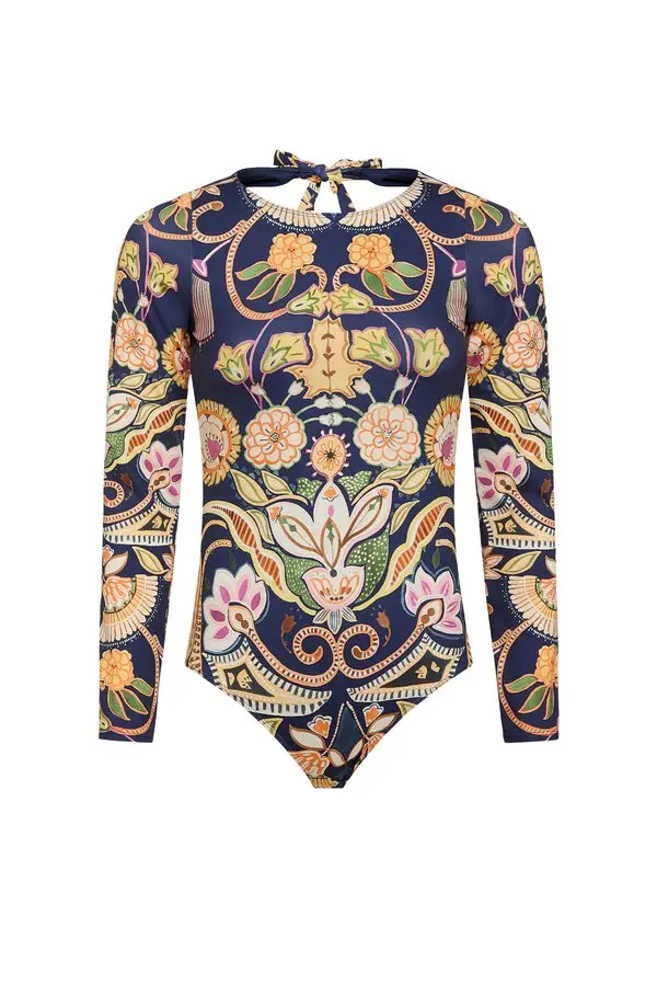 MARIE OLIVER Robin Floral Rashguard