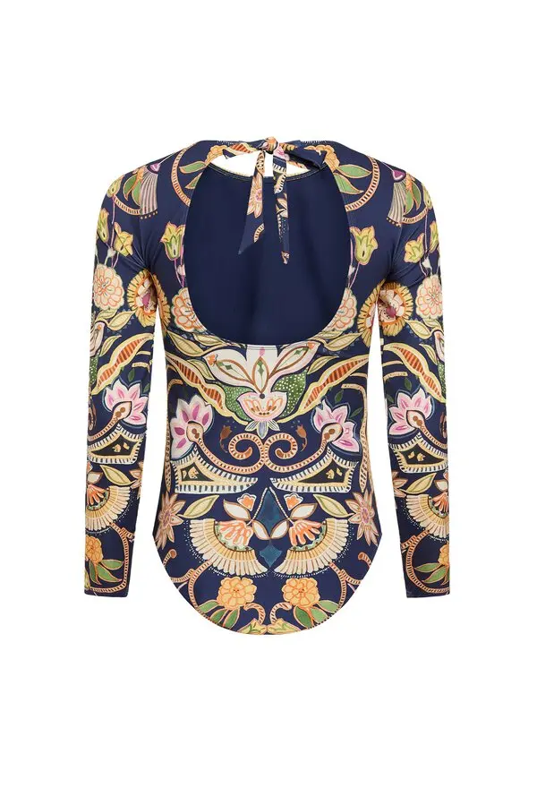 MARIE OLIVER Robin Floral Rashguard
