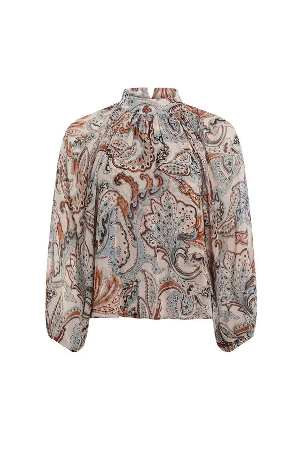 MARIE OLIVER Scottie Print Blouse