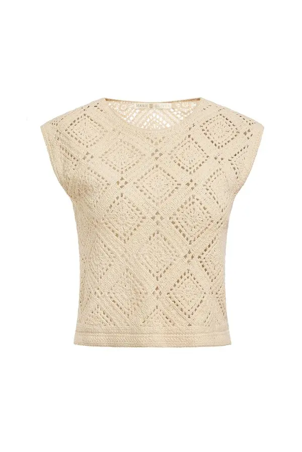 MARIE OLIVER Rainey Crochet Top