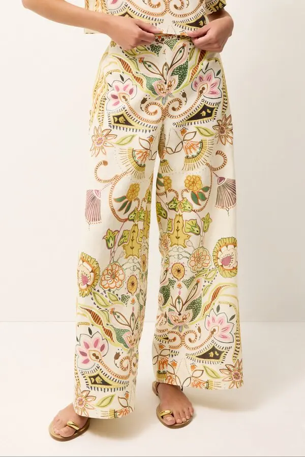 MARIE OLIVER Bennett Printed Palazzo Pants