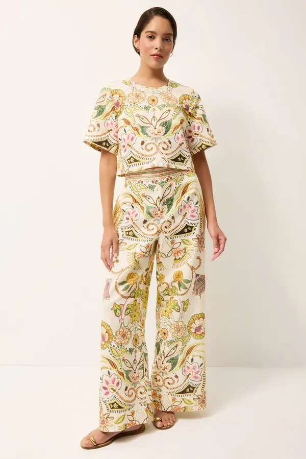 MARIE OLIVER Bennett Printed Palazzo Pants