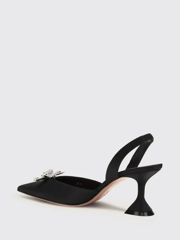 Amina Muaddi Pointed Toe Slingback Pumps