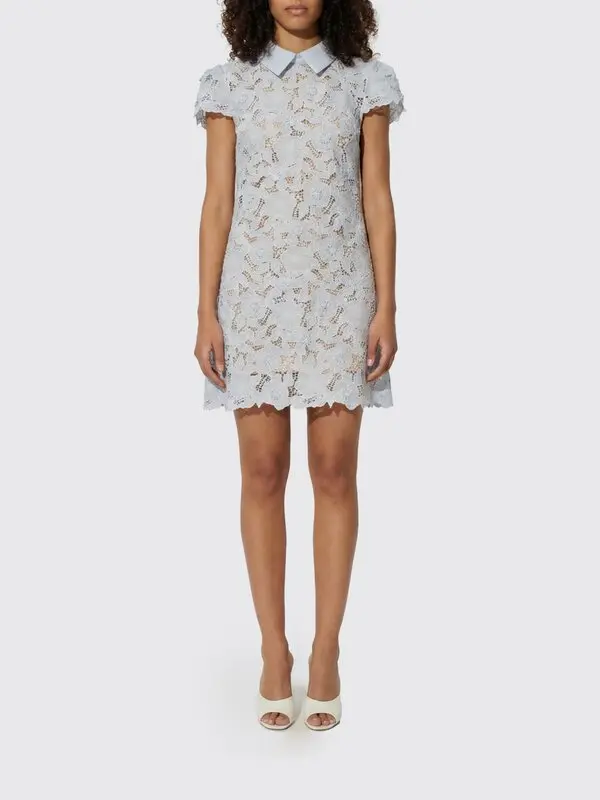 SELF-PORTRAIT Lace Dress With Peter Pan Collar