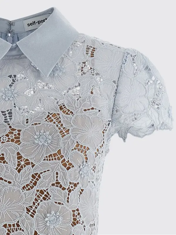 SELF-PORTRAIT Lace Dress With Peter Pan Collar