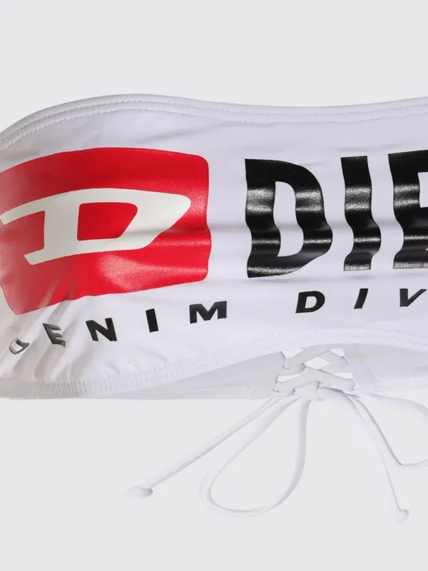 DIESEL® Denim Division" Strapless Bikini Top And Tie-side Bikini Bottoms