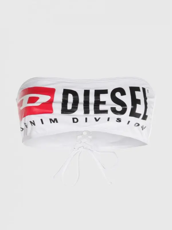 DIESEL® Logo Bandeau Bikini Top