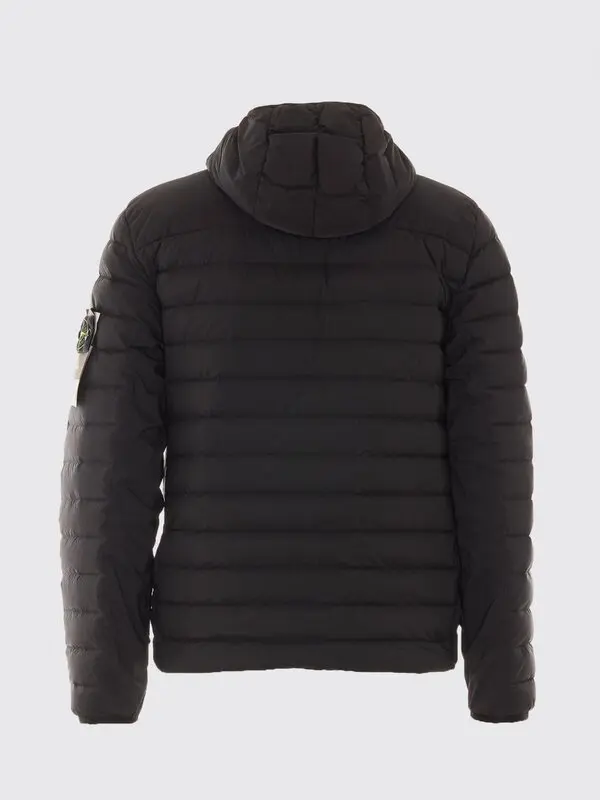 Stone Island Padded Hooded Jacket - Black