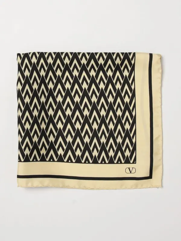 Valentino Garavani Toute La V Silk Foulard - Beige