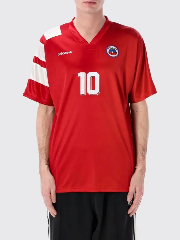 ADIDAS ORIGINALS Recycled Polyester V-neck Short Sleeve T-shirt