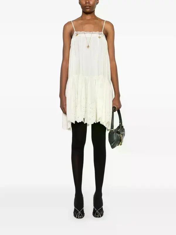 Chloé Lace-trim Mini Dress