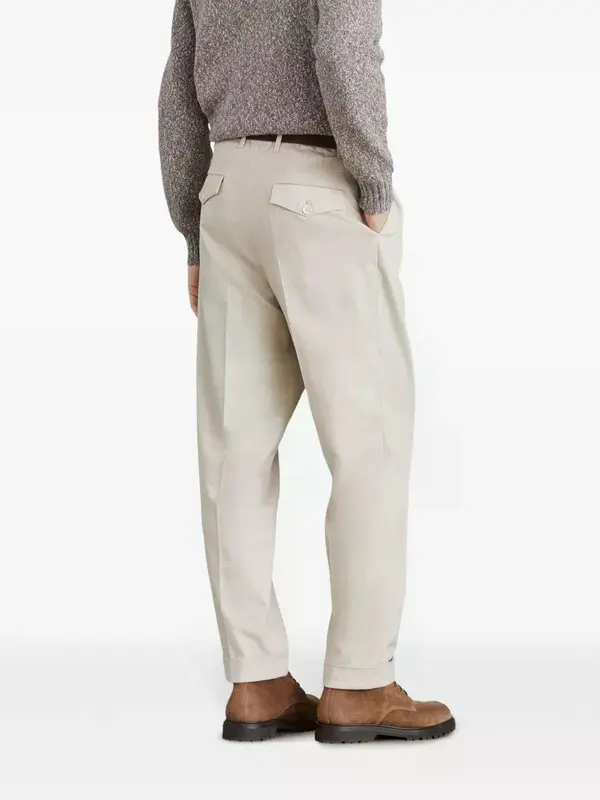 Brunello Cucinelli Pleat-detailing Tapered Trousers - Neutrals