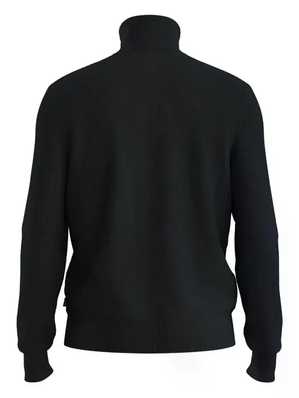 BOSS Textured Zip Sweater