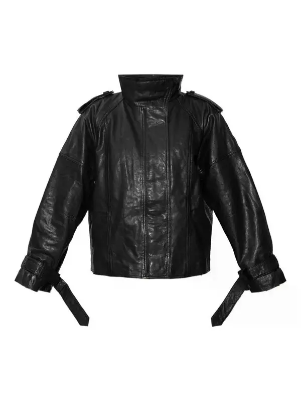 ALLSAINTS High-neck Leather Jacket
