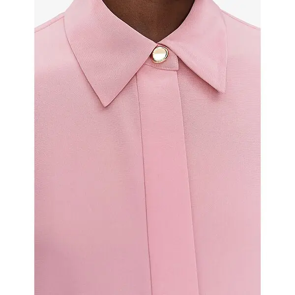JOSEPH Camilia Relaxed-fit Satin Blouse - Blush