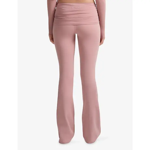 NIKESKIMS Matte Fold-over Slim Flare Leggings