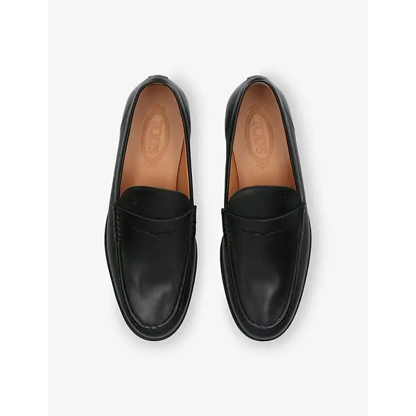 TOD'S Penny-detail Leather Loafers