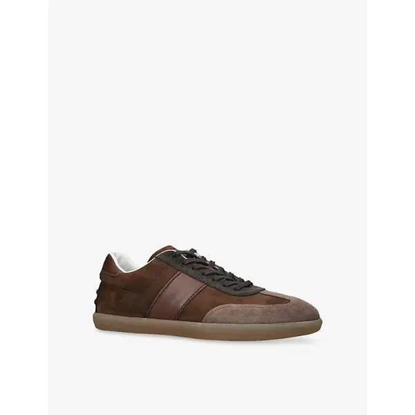 TOD'S Tabs Suede Trainers - Brown/oth