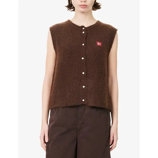 American Vintage Button-through Alpaca-blend Vest