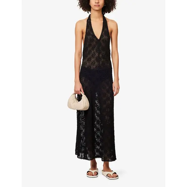 dissh black crochet dress Dissh Sorrento Crochet Dress Black Size AU 10