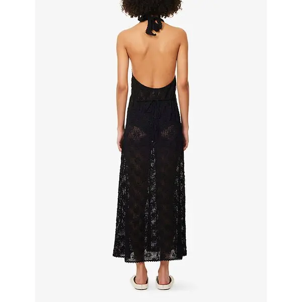 dissh black crochet dress Dissh Sorrento Crochet Dress Black Size AU 10