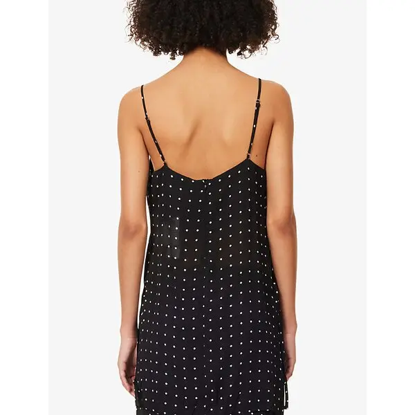 Dissh Vanessa Polka-dot Woven Cami Top