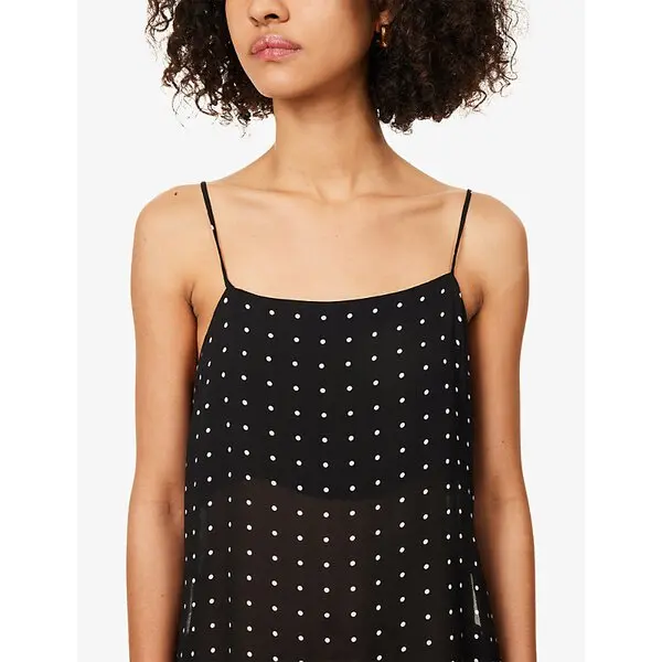 Dissh Vanessa Polka-dot Woven Cami Top