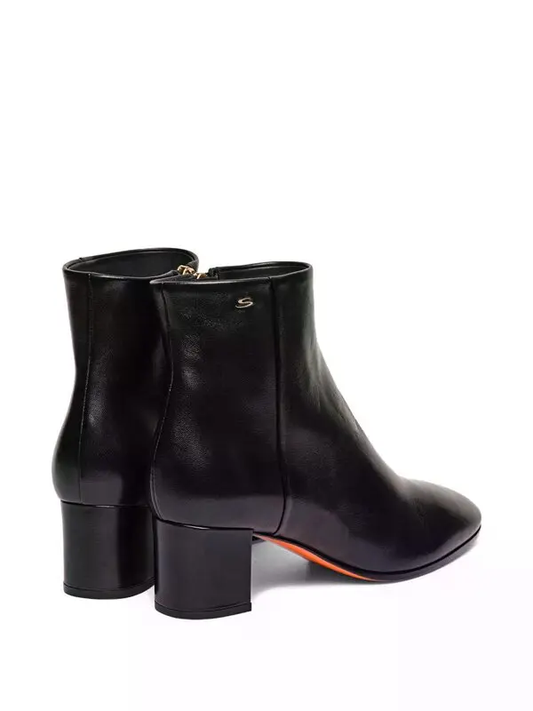 Santoni Round-toe Zip-fastening Boots
