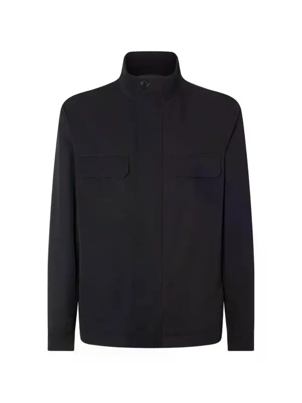 Zegna Stand Collar Chest Pocket Jacket