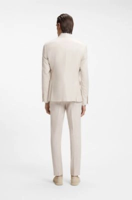 BOSS Two-piece Slim-fit Suit In Stretch Fabric