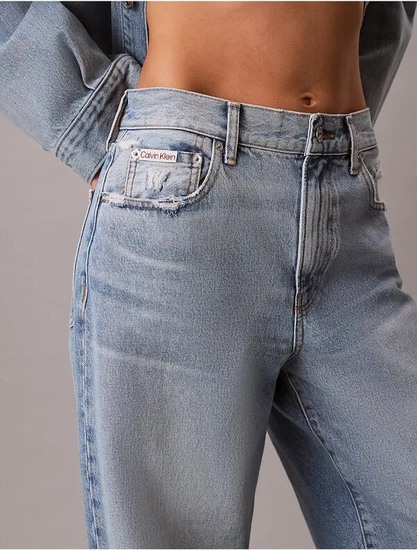 Calvin Klein Wide Leg Denim Pant