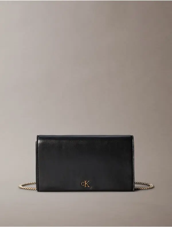 Calvin Klein Monogram Chain Wallet - Black