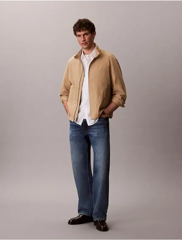 Calvin Klein Linen Cotton Zip Jacket