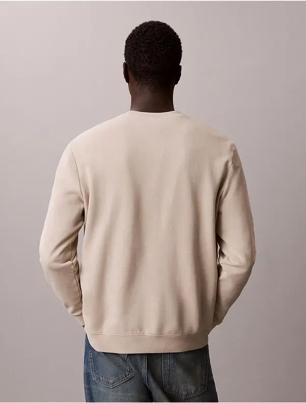 Calvin Klein Logo Graphic Terry Crewneck Sweatshirt