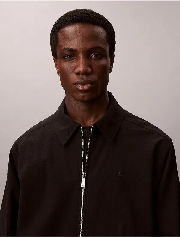 Calvin Klein Textured Shirt Jacket
