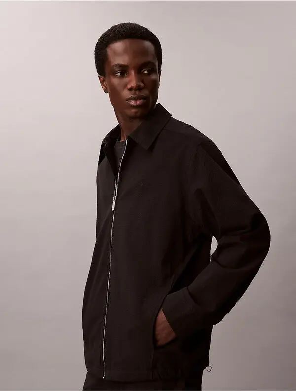Calvin Klein Textured Shirt Jacket
