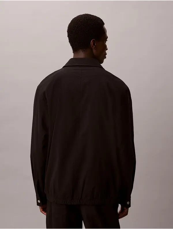 Calvin Klein Textured Shirt Jacket