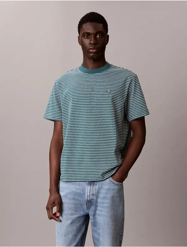 Calvin Klein Stripe Relaxed T-shirt - Vineyard