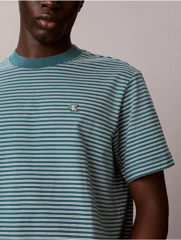 Calvin Klein Stripe Relaxed T-shirt - Vineyard